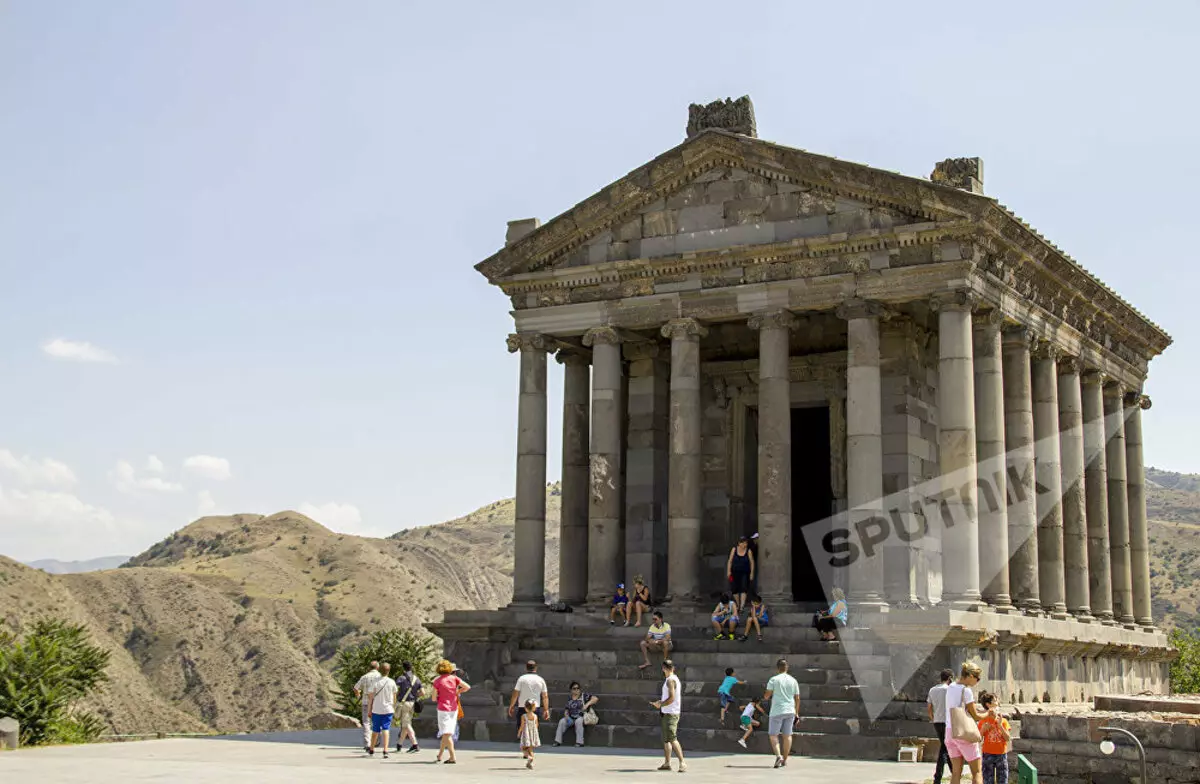 Sargsyan visited the temple in Garni and the monastery of Geghard