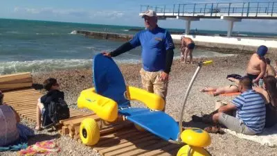 Residentes de Sevastopol alcançaram a descoberta da praia 