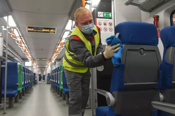 How to disinfect high-speed trains in Moscow