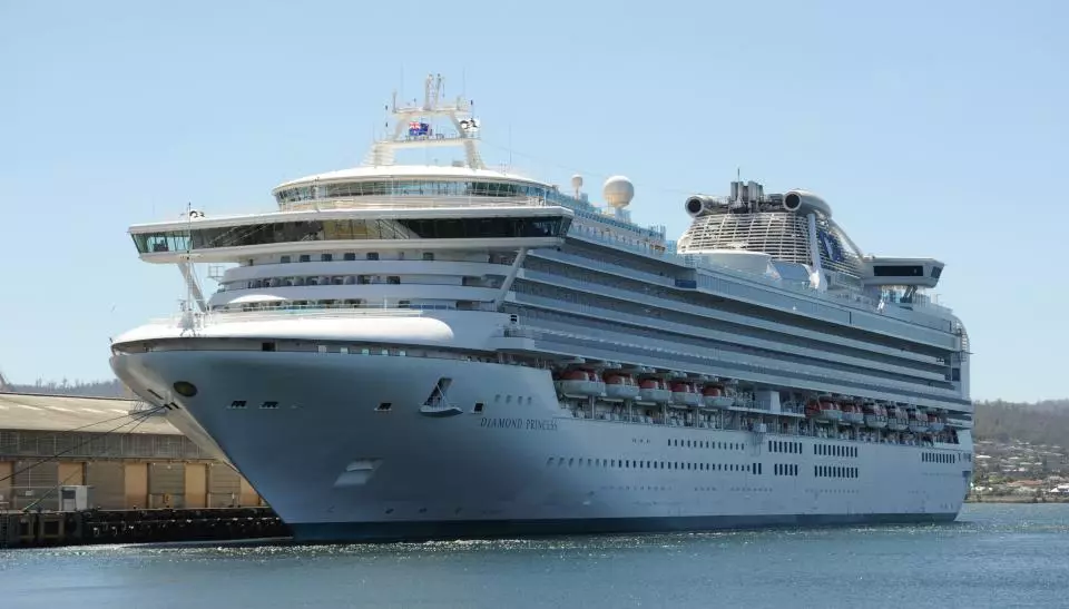 Cruise Liner Diamond Princess išiel do Vladivostok