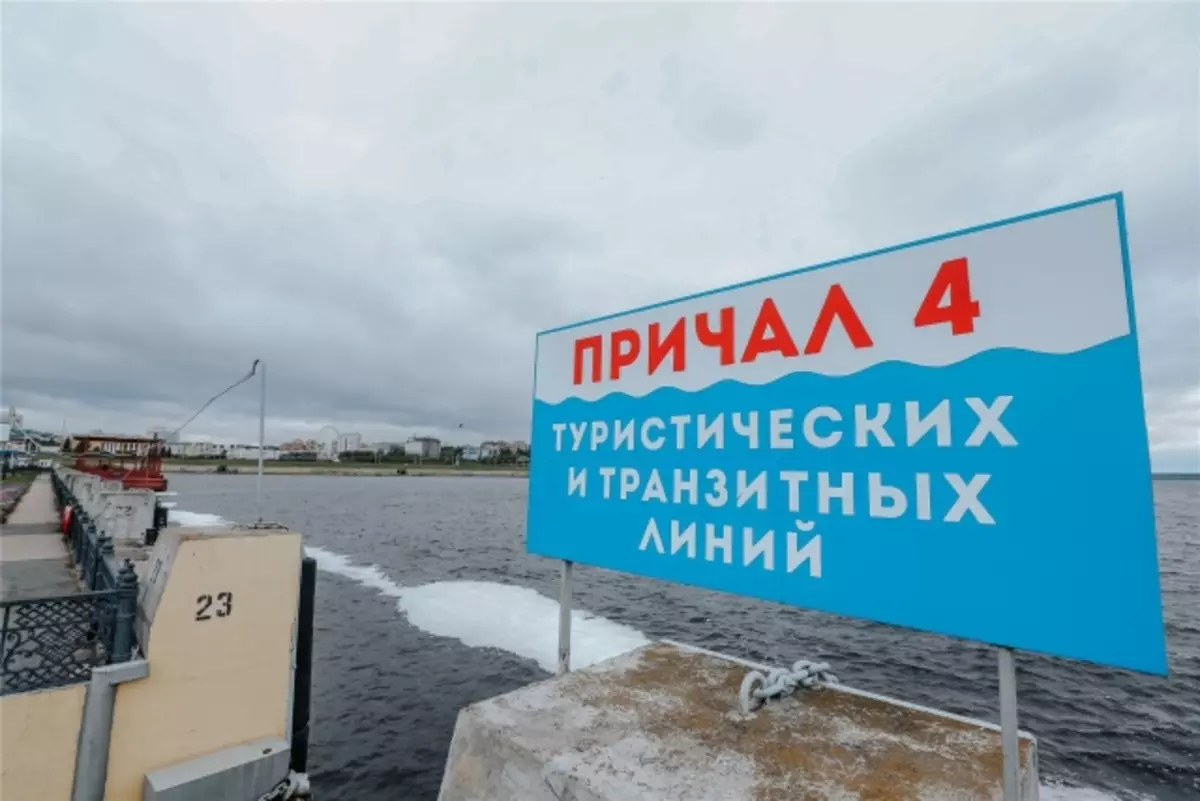 En Cheboksary, decidiu ao comezo do tráfico de pasaxeiros do río