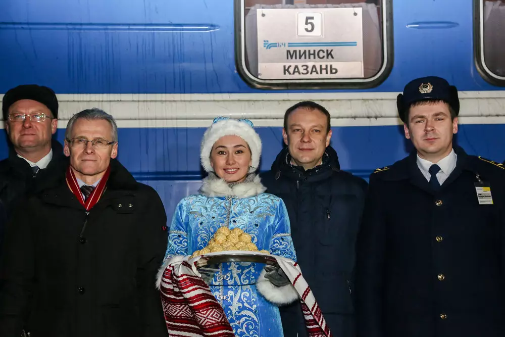 Il primo treno diretto collegato Minsk e Kazan