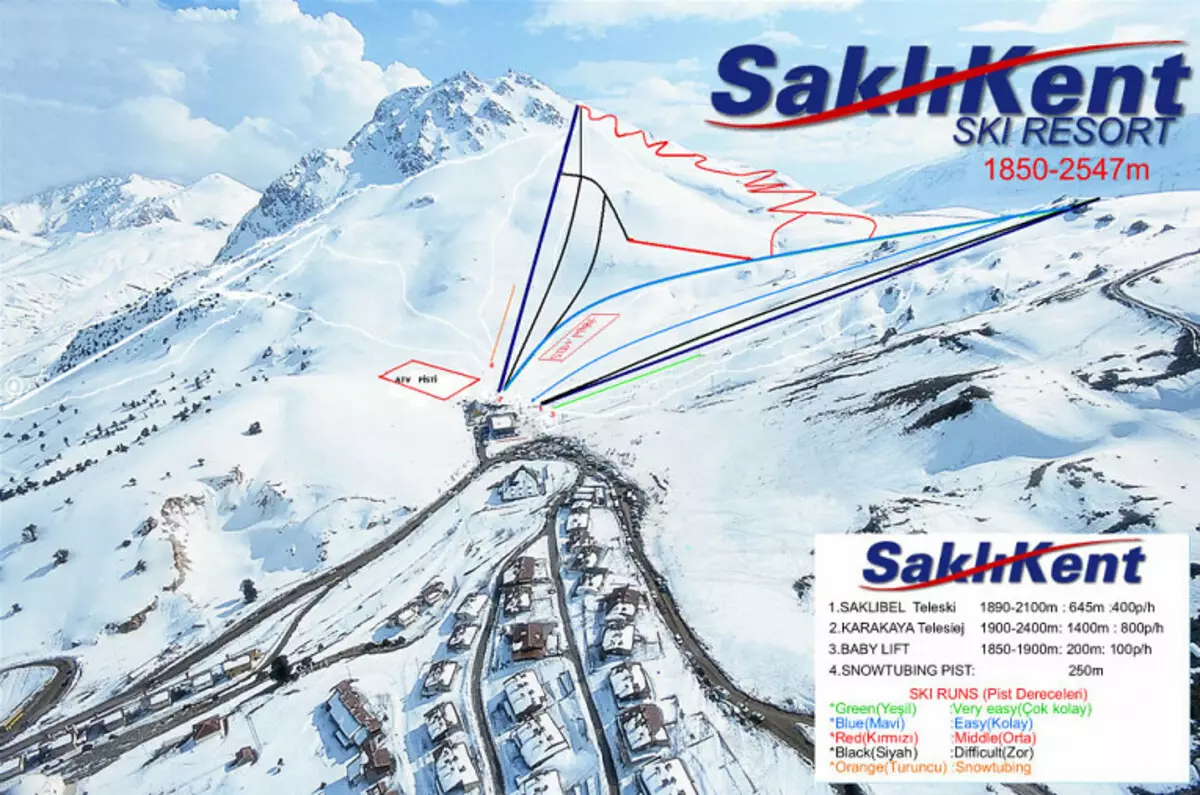 Ski Resort Salakak, Анталия, Түркия, Жакынкы Чыгыш