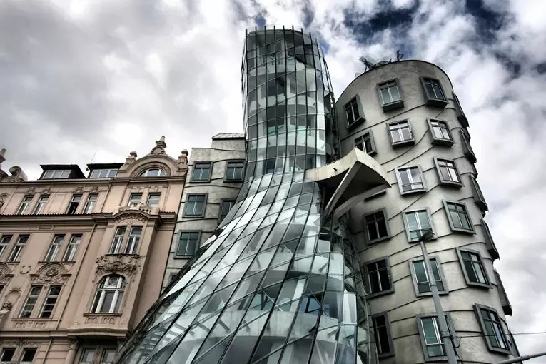 Dancing House, Prague, Czech Republic, Europe.