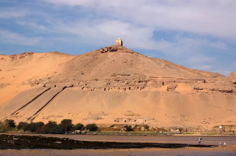 Grafhýsi Knight, Aswan, Egyptaland, Afríku