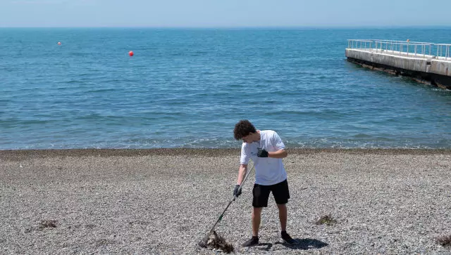 Olympiai objektumok Sochiban továbbra is elpusztítják a tengerpart - tudósok