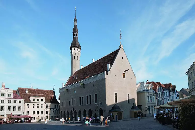 Town Hall, Town Old, Tallinn, Estonia, Eoropa