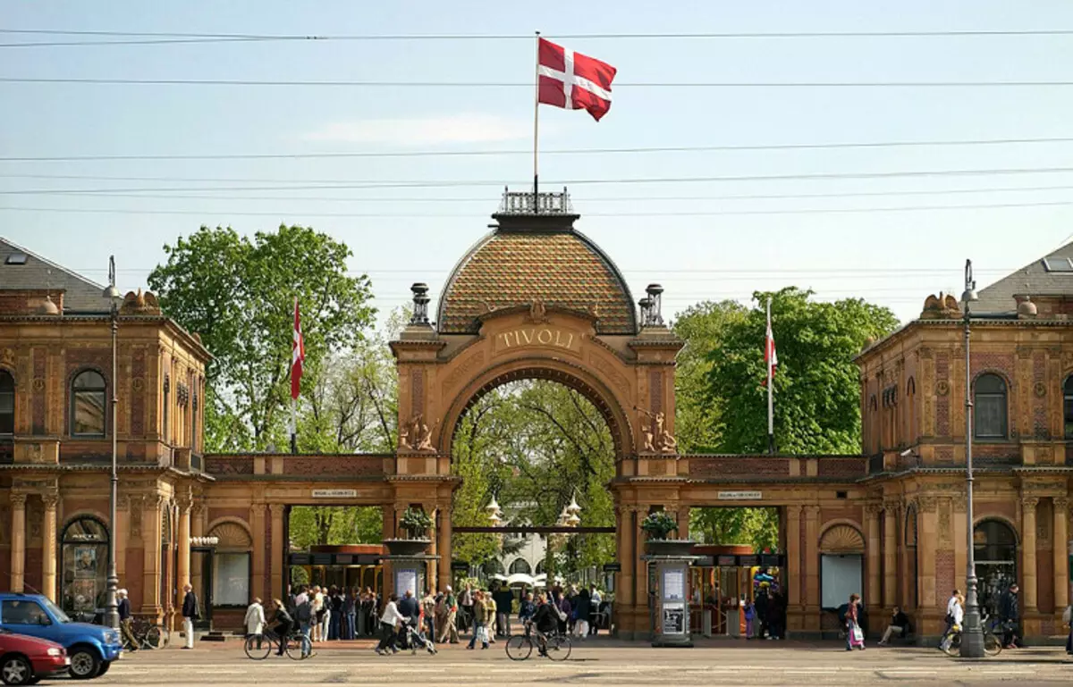 Atrakciju parks Tivoli, Kopenhāgena, Dānija, Eiropa