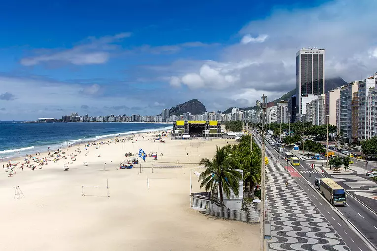 Copacabana Beach, Rio de Janeiro, Brażil, Amerika t'Isfel