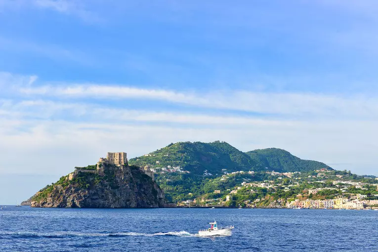 Aragon Castle, Ischia, Veldtog, Italië, Europa