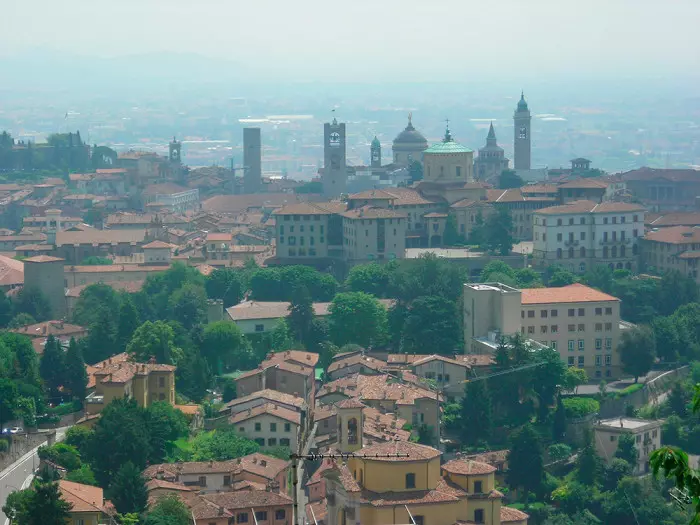 San Vihilio Hill, Bergamo, Lombardiya, İtaliya, Avropa