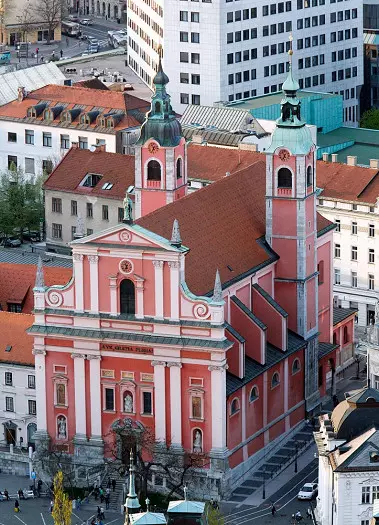 Franciscan Church of Annunciation, Ljubljana, Slovenia, Europe