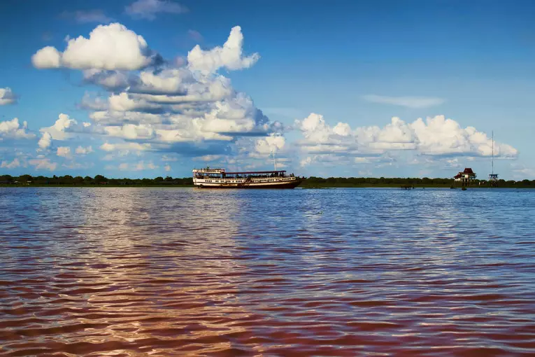 Jezioro Tonleshap, Siemreap, Kambodża, Azja