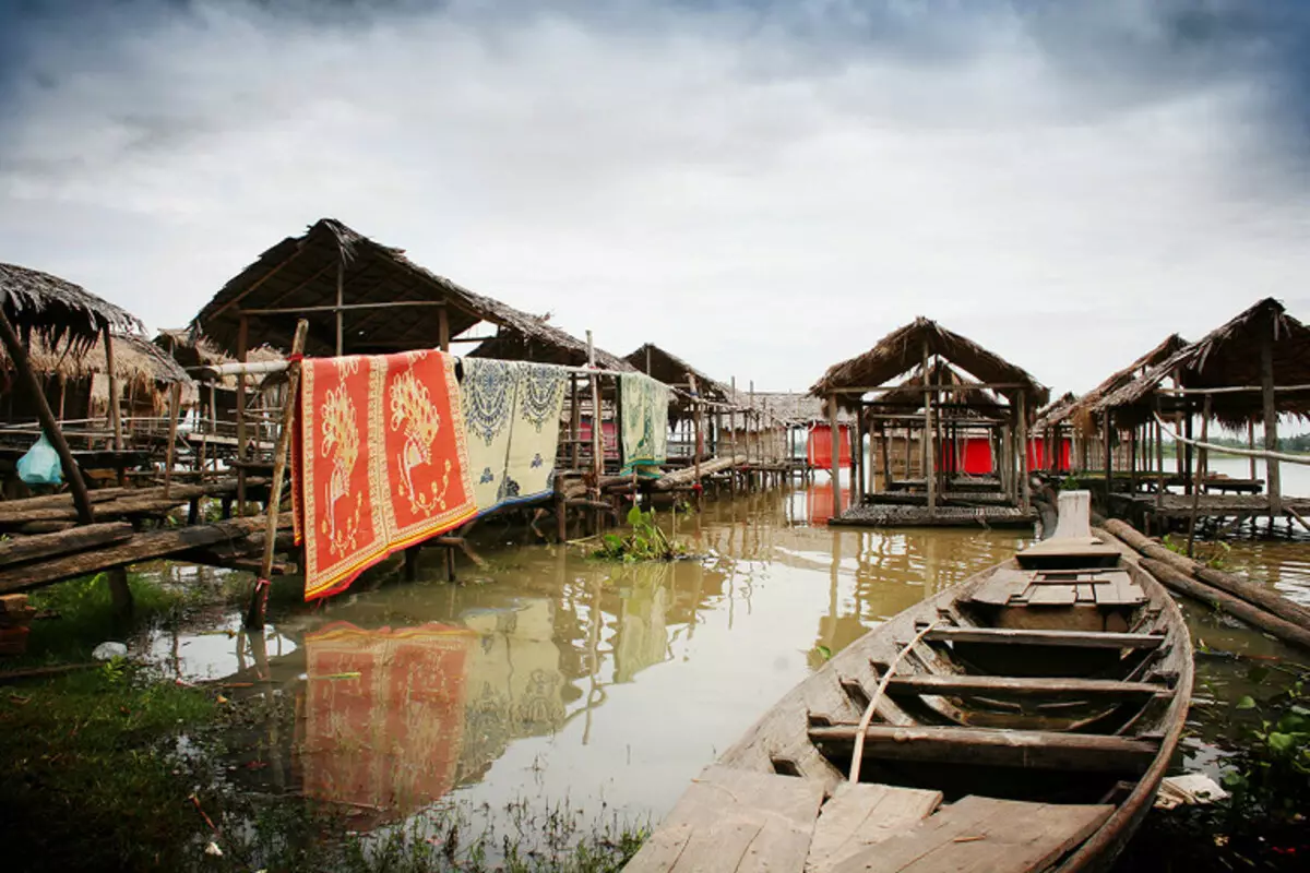 Jezero Tonleshap, SiemReap, Kambodža, Azija