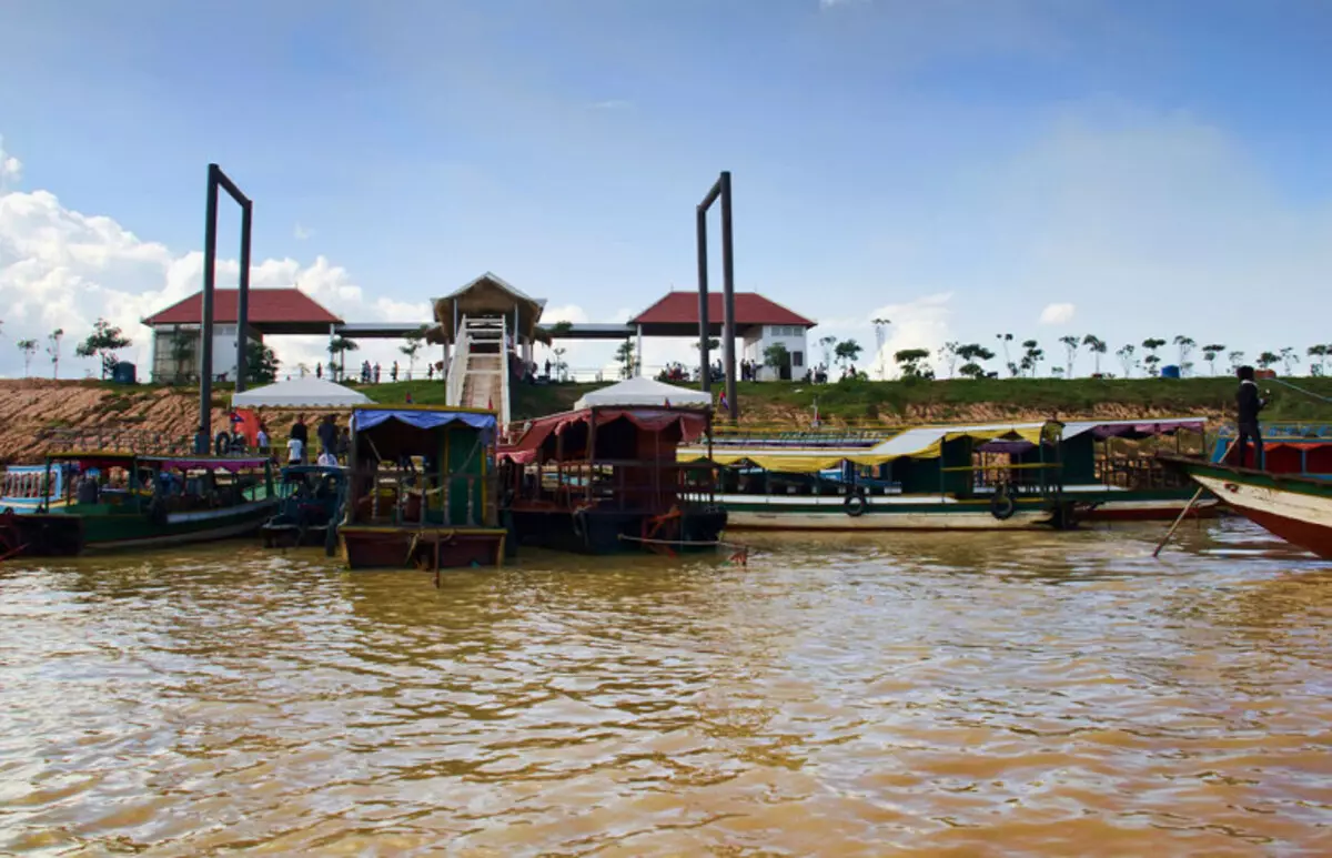 Jezero Tonleshap, SiemReap, Kambodža, Azija