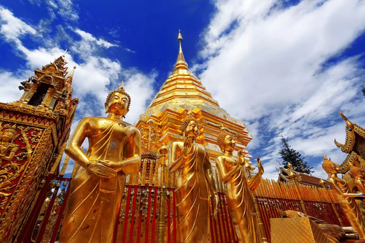 Wat Prathata Doy Cutheep, Chiang Mai, Tayland, Asiya