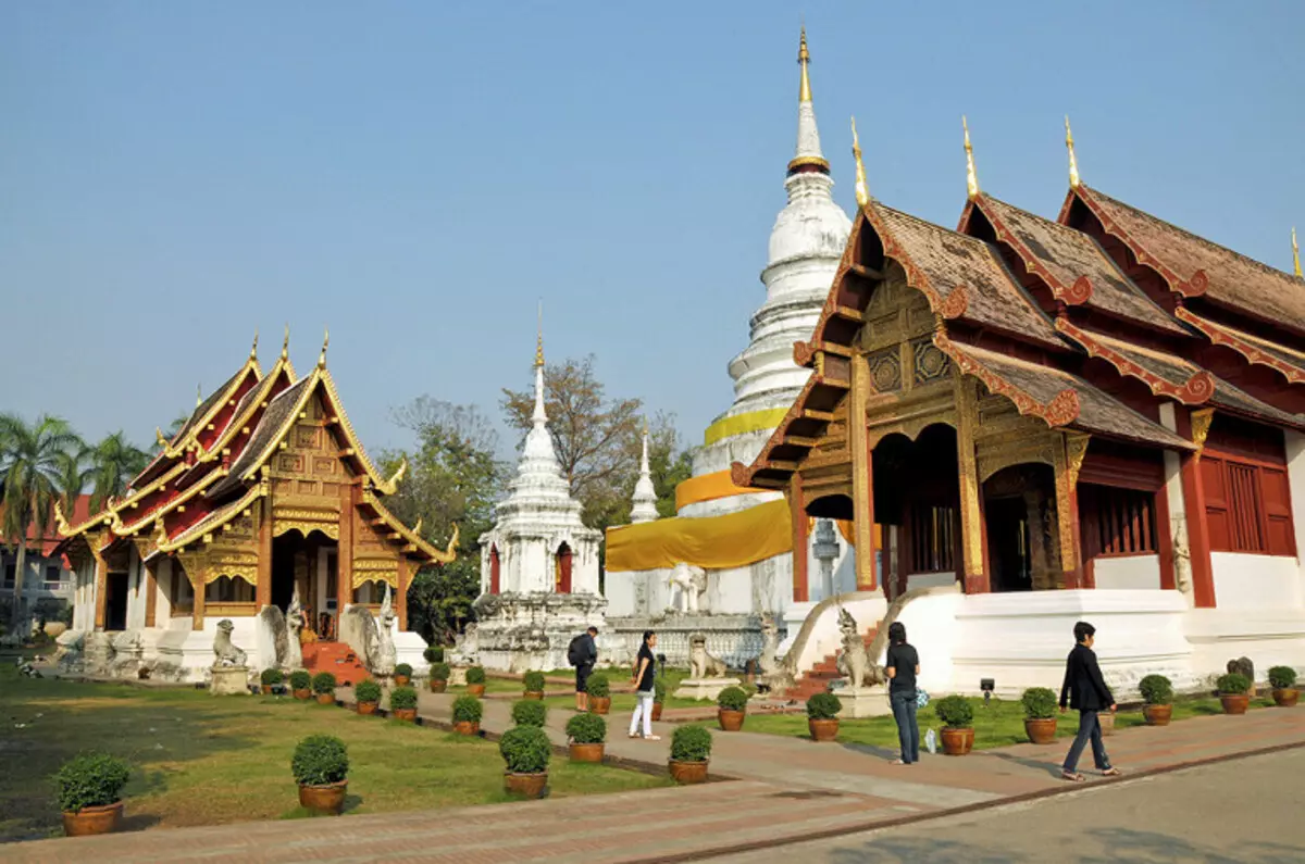 Chrám Sighing Buddha, Chiang Mai, Thajsko, Asie