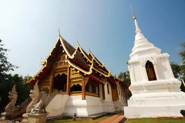 Chrám Sighing Buddha, Chiang Mai, Thajsko, Asie