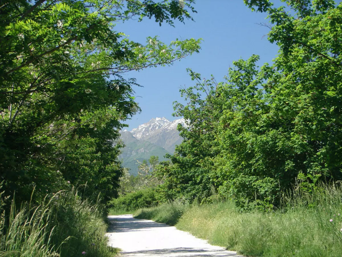 Nehir Parkı Jesso ve Sturov, Cuneo, Piedmont, İtalya, Avrupa