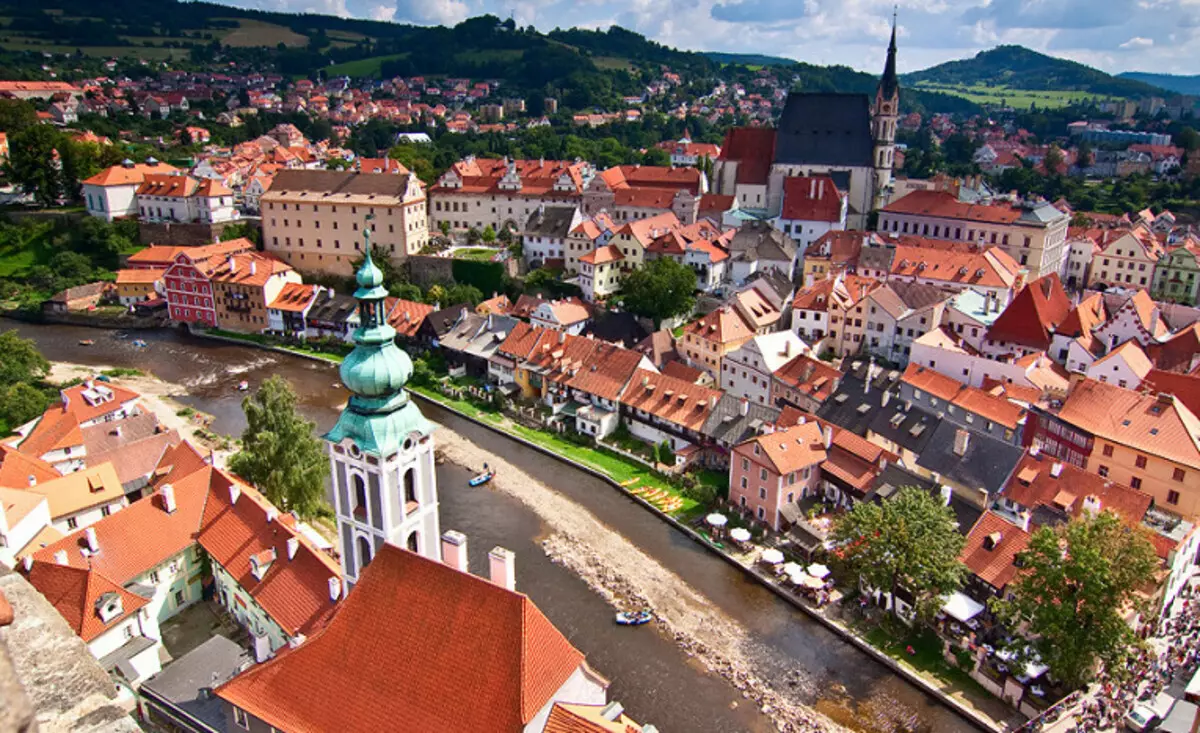 Chesky Krumlov，捷克共和国，欧洲