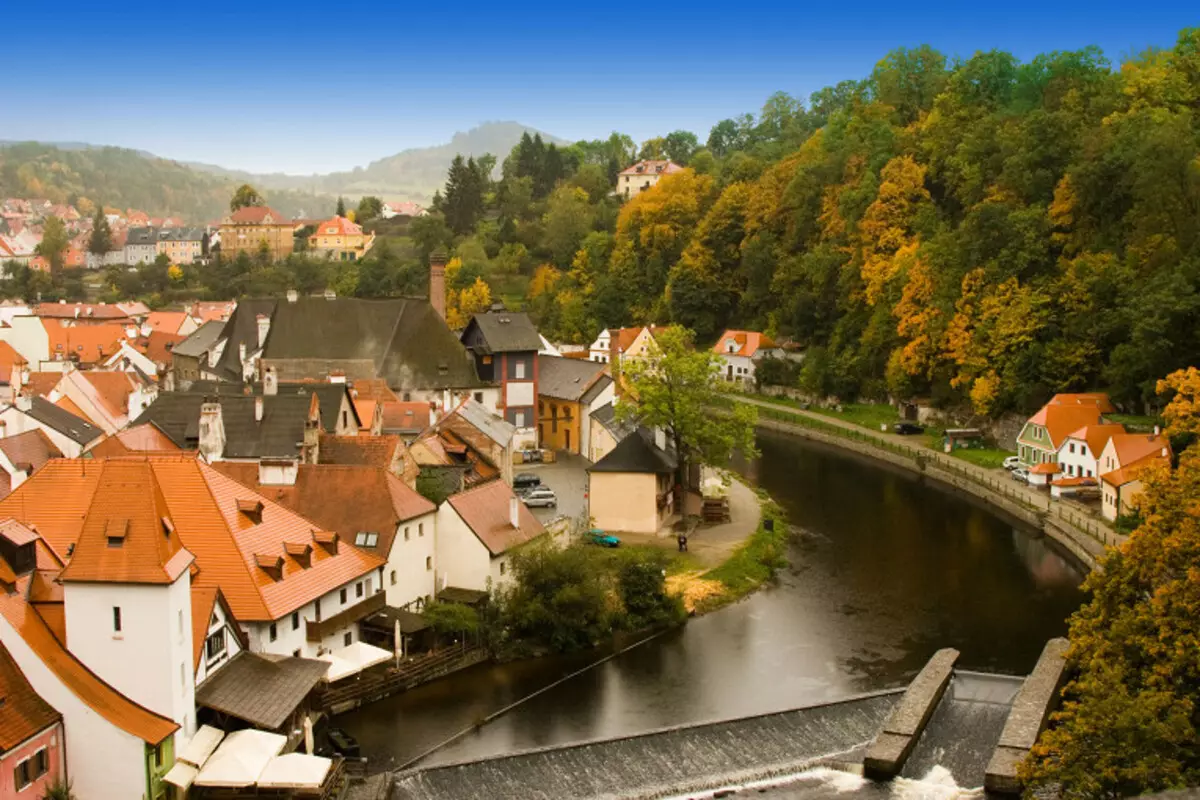 Chesky Krumlov，捷克共和国，欧洲