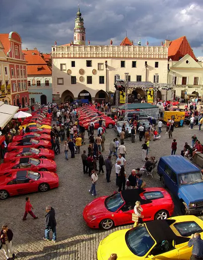 Chesky Krumlov，捷克共和国，欧洲