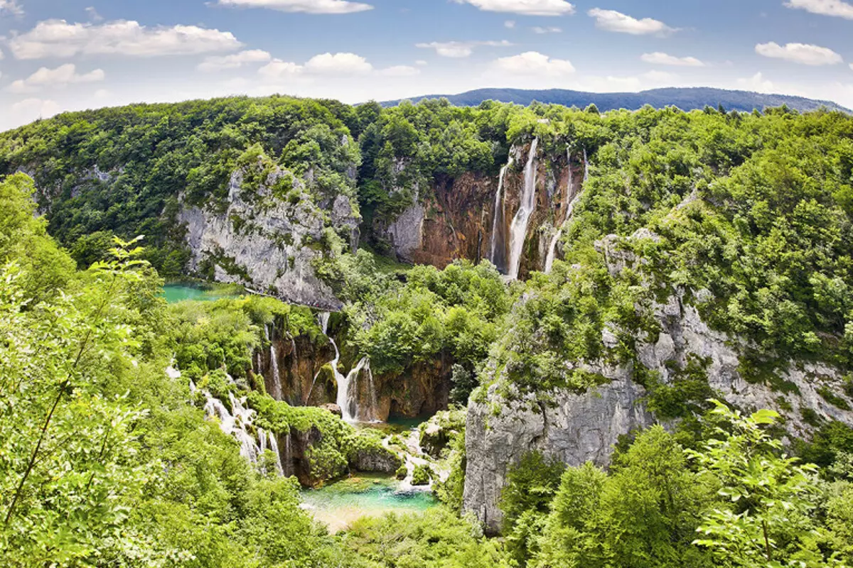 Plitvická jezera, Chorvatsko, Evropa