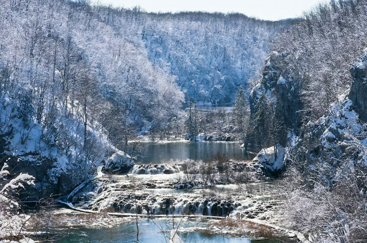 Plitvická jezera, Chorvatsko, Evropa