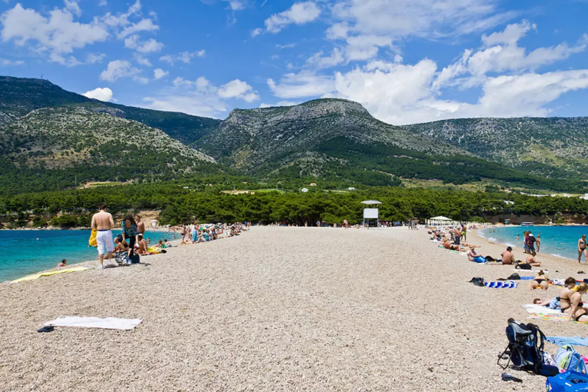 หาด Zlatnie Rat, เกาะ Brach, โครเอเชีย, ยุโรป