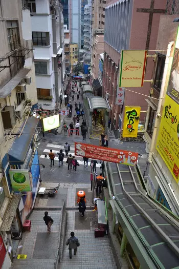 Street Escalator Central - Mid-Magemu, Hong Kong, Asia