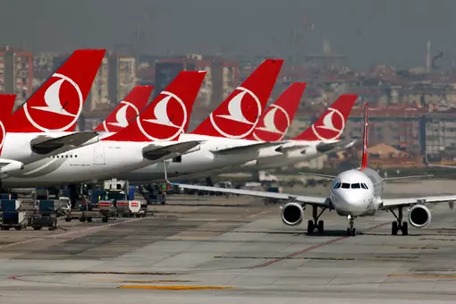 Det första flygplanet från Turkiet flög i vnukovo