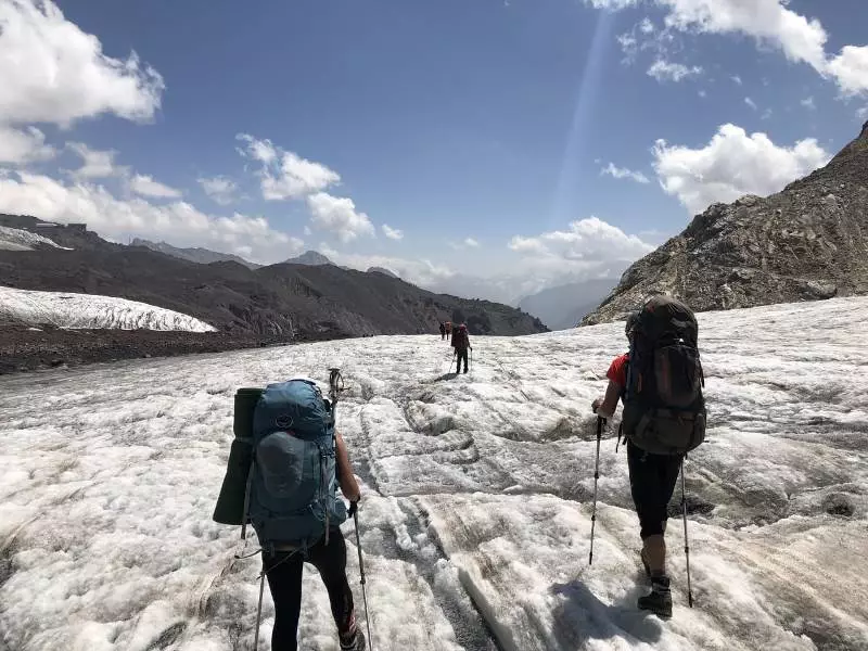 Young tourists conquered the Caucasus