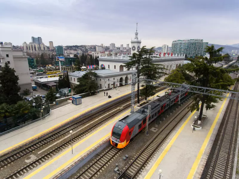 ในโซซีเปลี่ยนตารางรถไฟชานเมืองจากฟุตบอลโลกปี 2018